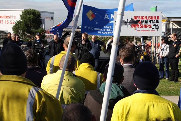 "Our taxes – our jobs" — More than 500 workers rally against imported steel