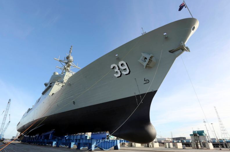 Australia accepts delivery of first air warfare destroyer - Australian ...