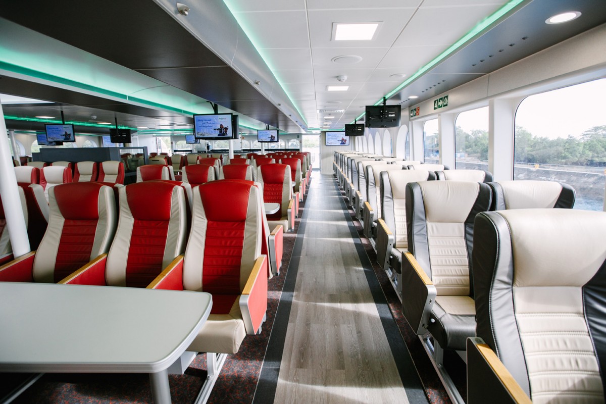 Austal delivers 56 metre high speed passenger ferry to Germany's FRS ...