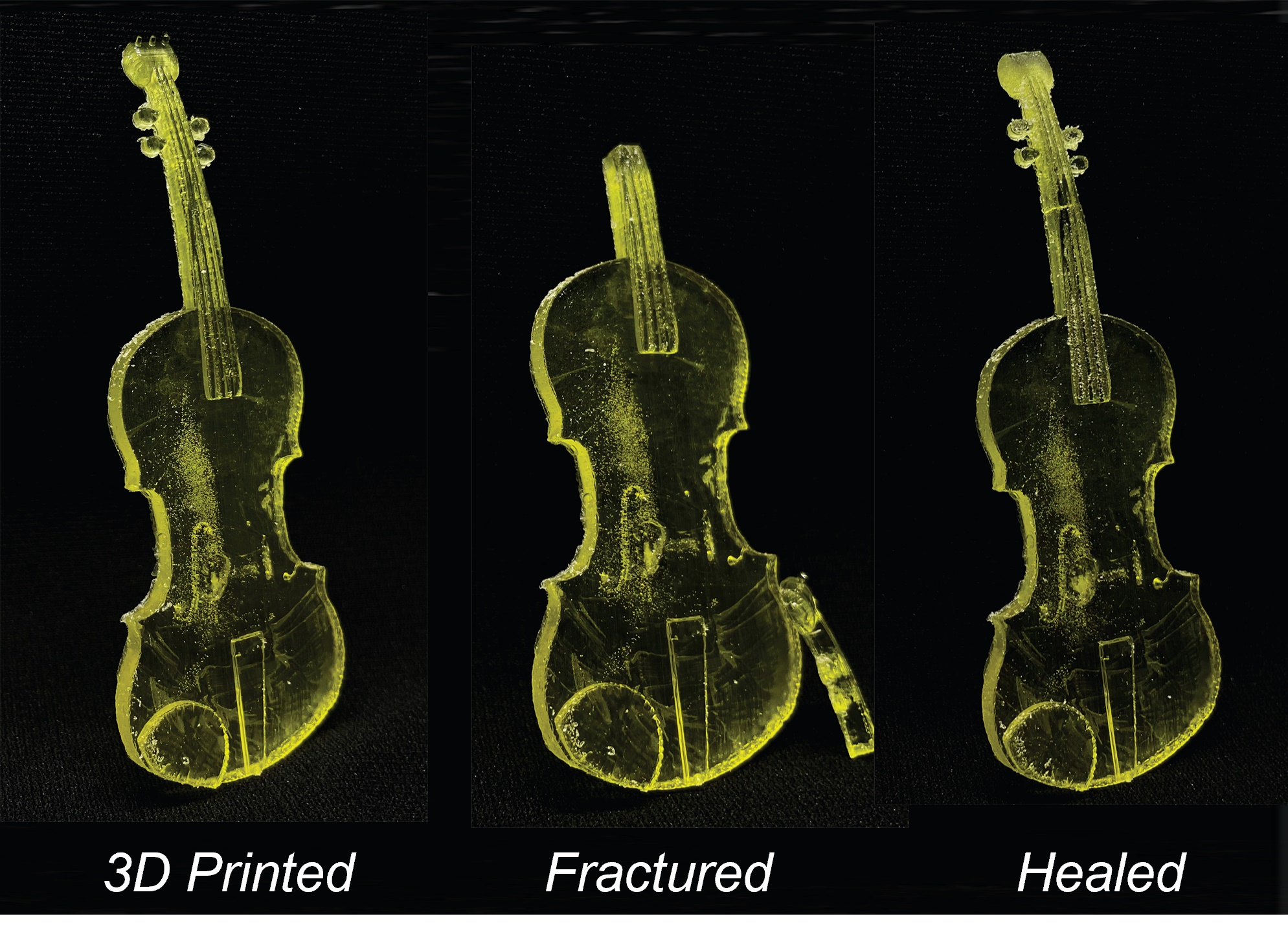 Self-healing 3D printed plastic can repair itself... using only light ...