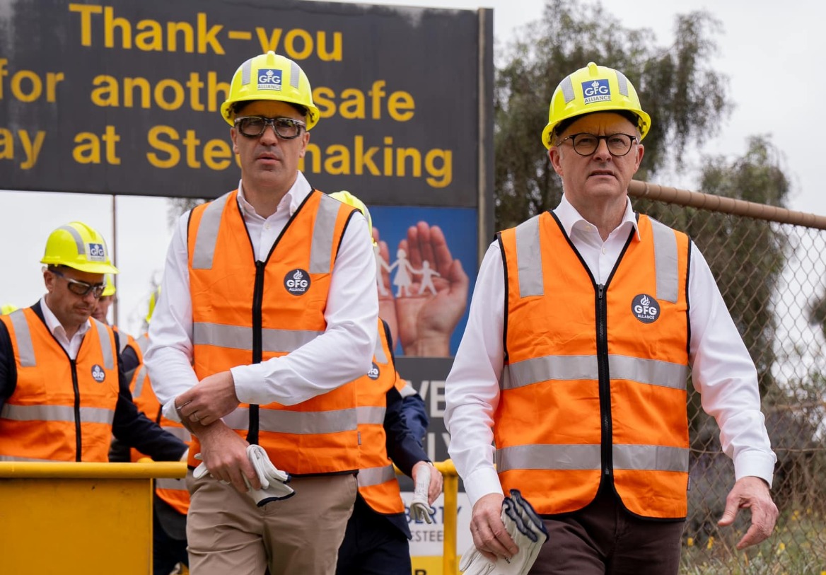 Australian PM Anthony Albanese tours Whyalla Steelworks amid shift to ...