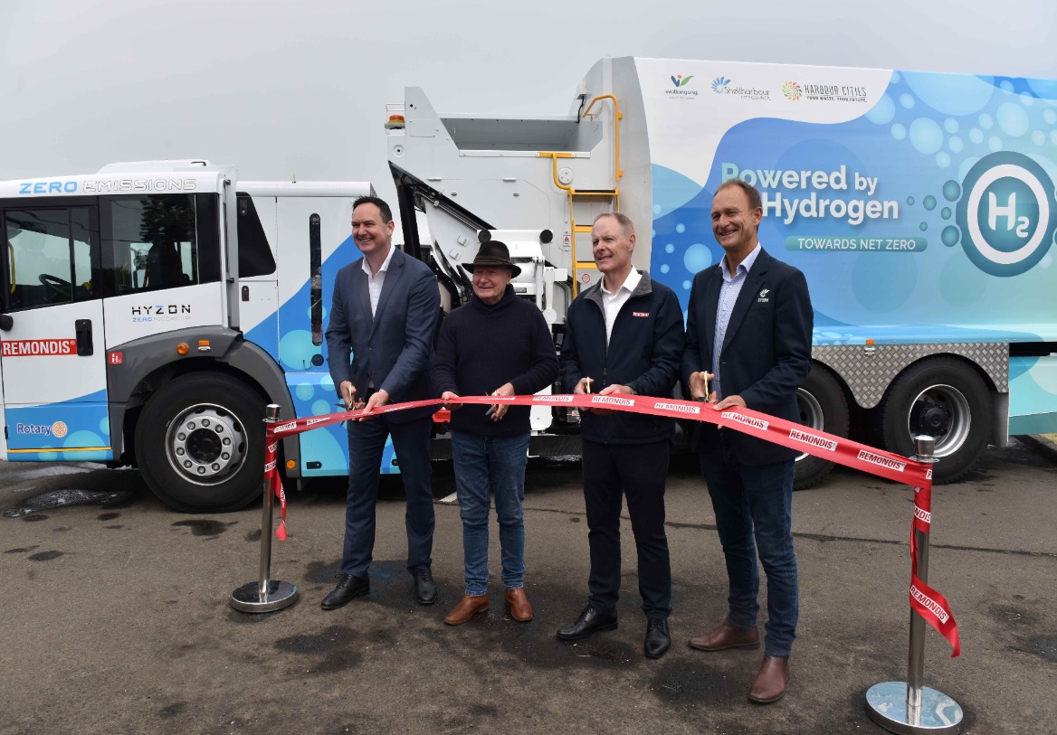 Hydrogen-powered waste truck by REMONDIS Australia makes global debut ...