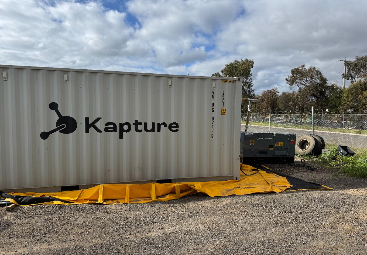 Kapture achieves 90% CO2 emission reduction in diesel pilot ...